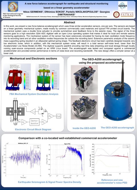 A new force balance accelerograph for earthquake and structural ...